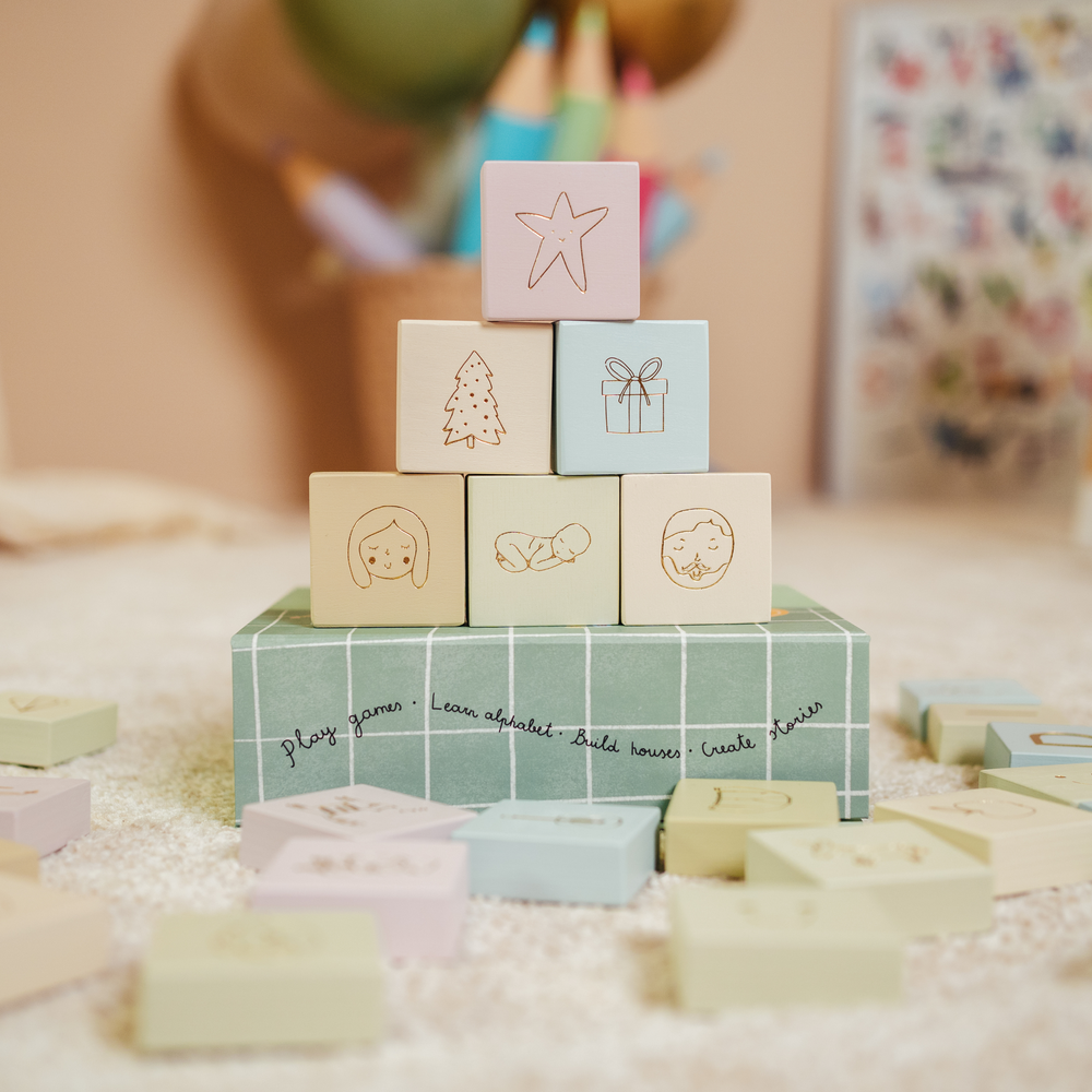 WOODEN ABC BLOCK SET